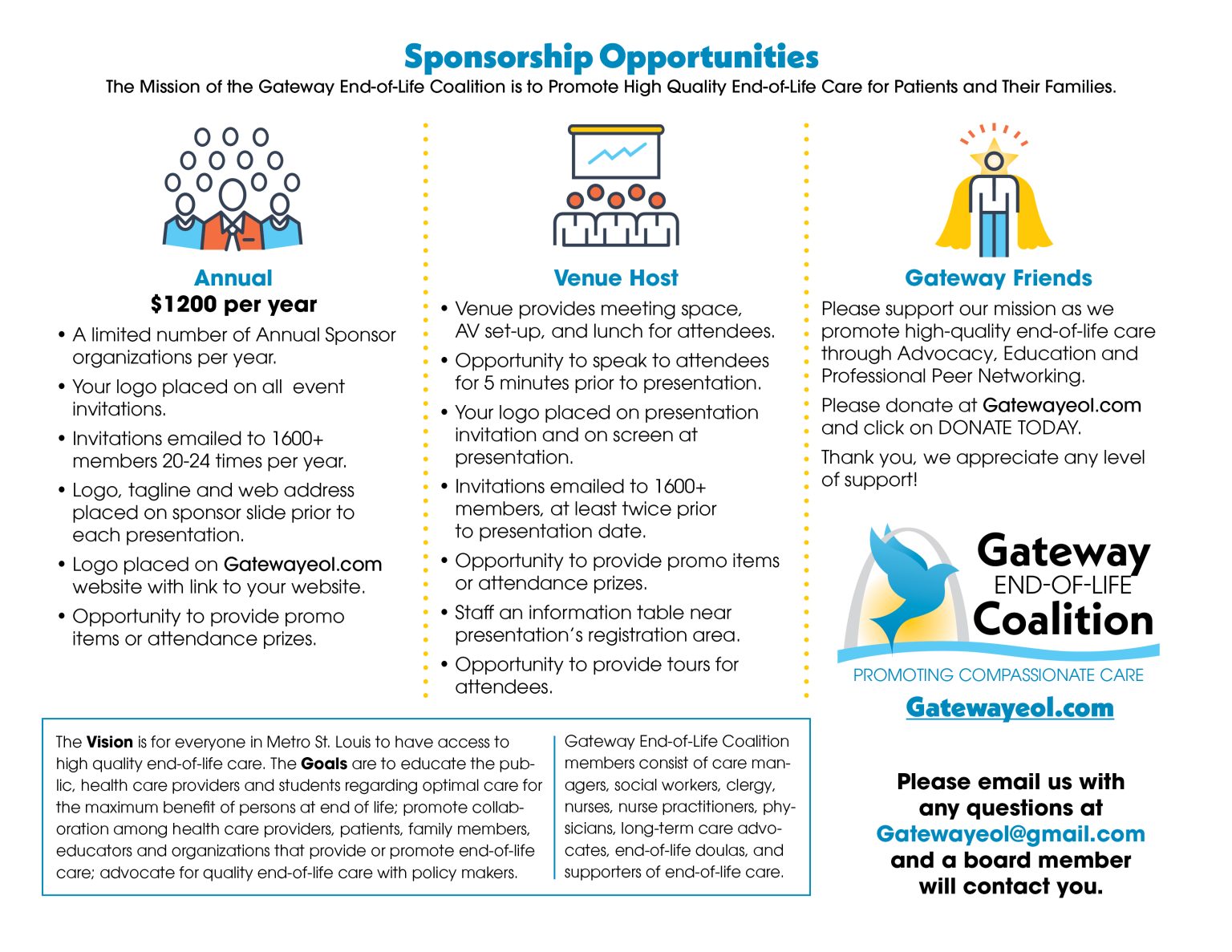 Sponsorships - Gateway End-of-Life Coalition